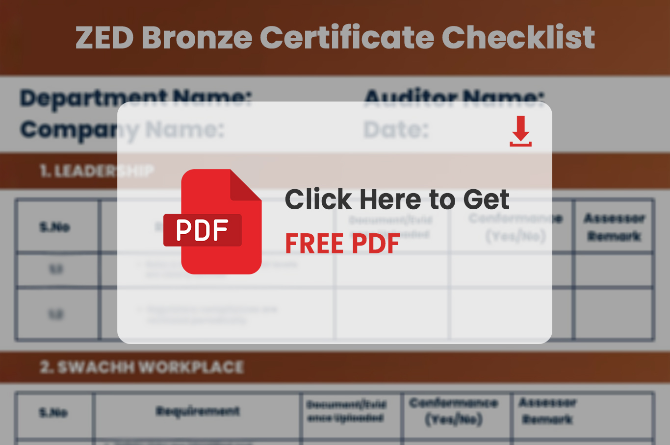 Free Download: ZED Bronze Certificate Checklist